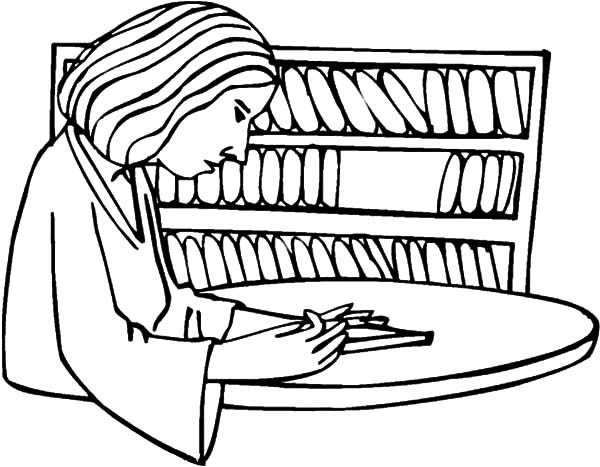 Bible Bookcase Coloring Coloring Pages