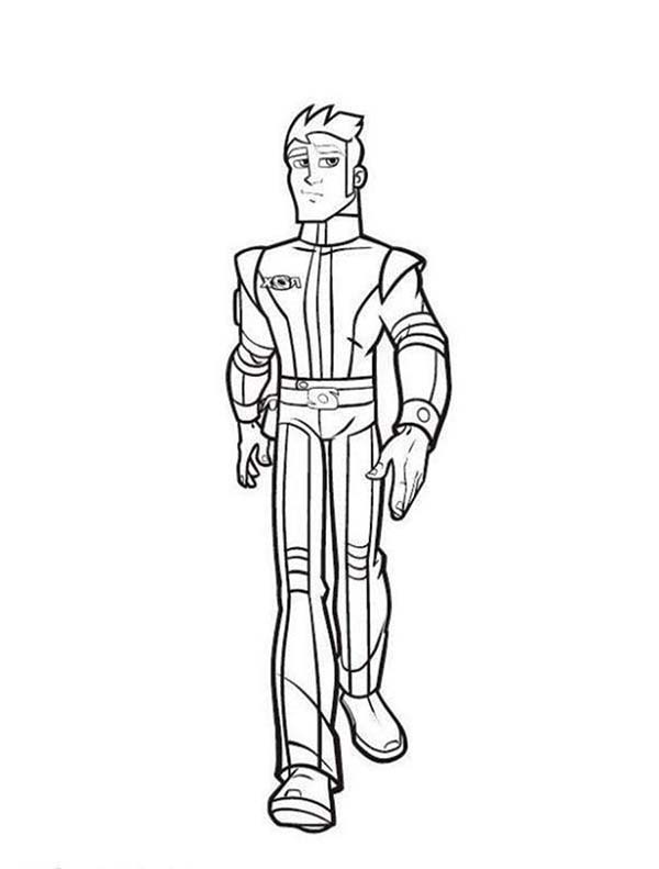Xavier Walking In Rox Coloring Pages | Best Place to Color